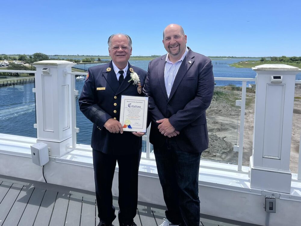 Legislator Koslow Honors John Fabian For 50 Years Of Merrick FD Service ...